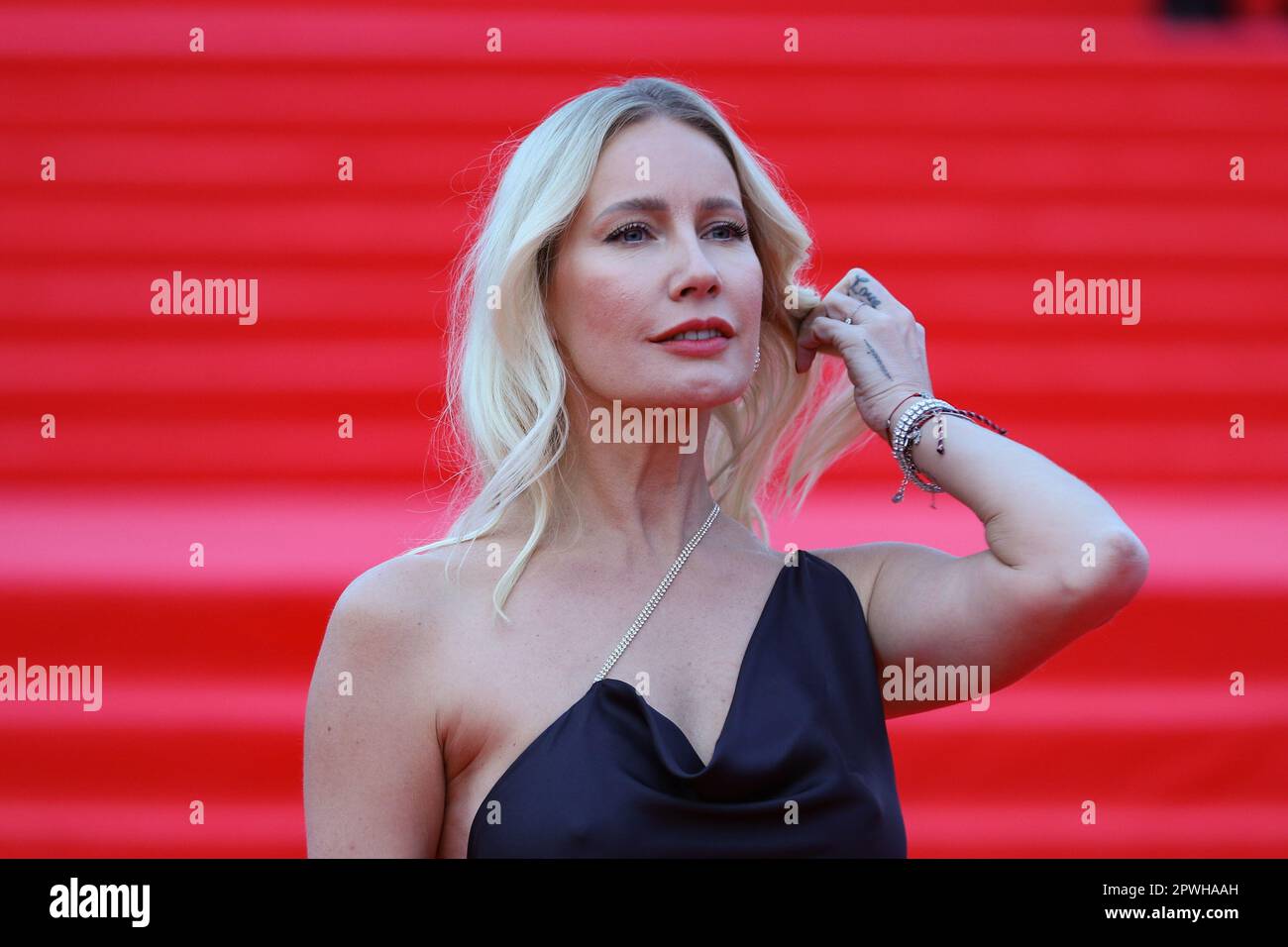 21.04.2023. Russia. Moscow. TV presenter Elena Letuchaya on the red ...