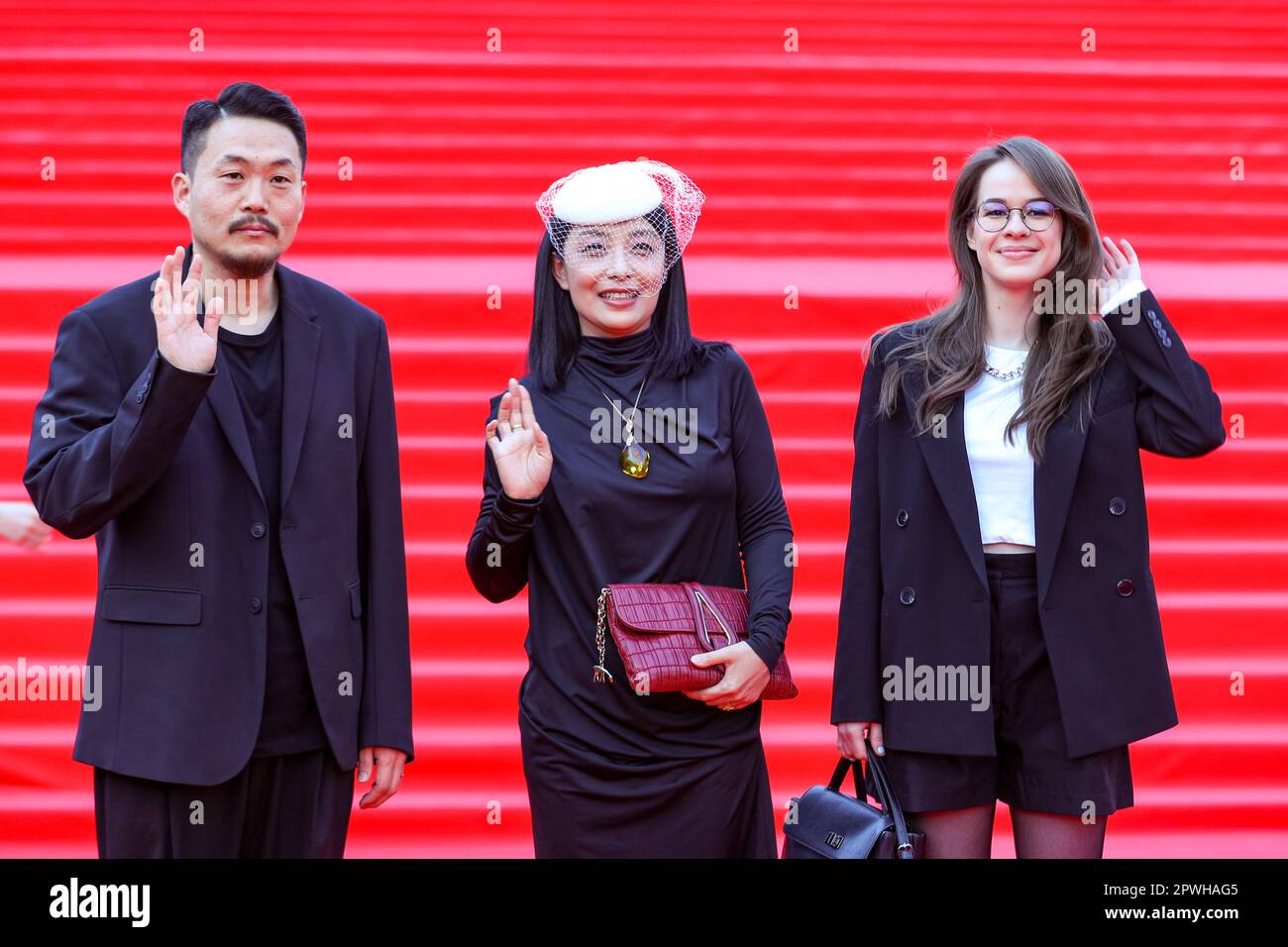 21.04.2023. Russia. Moscow. The jury of the documentary film ...