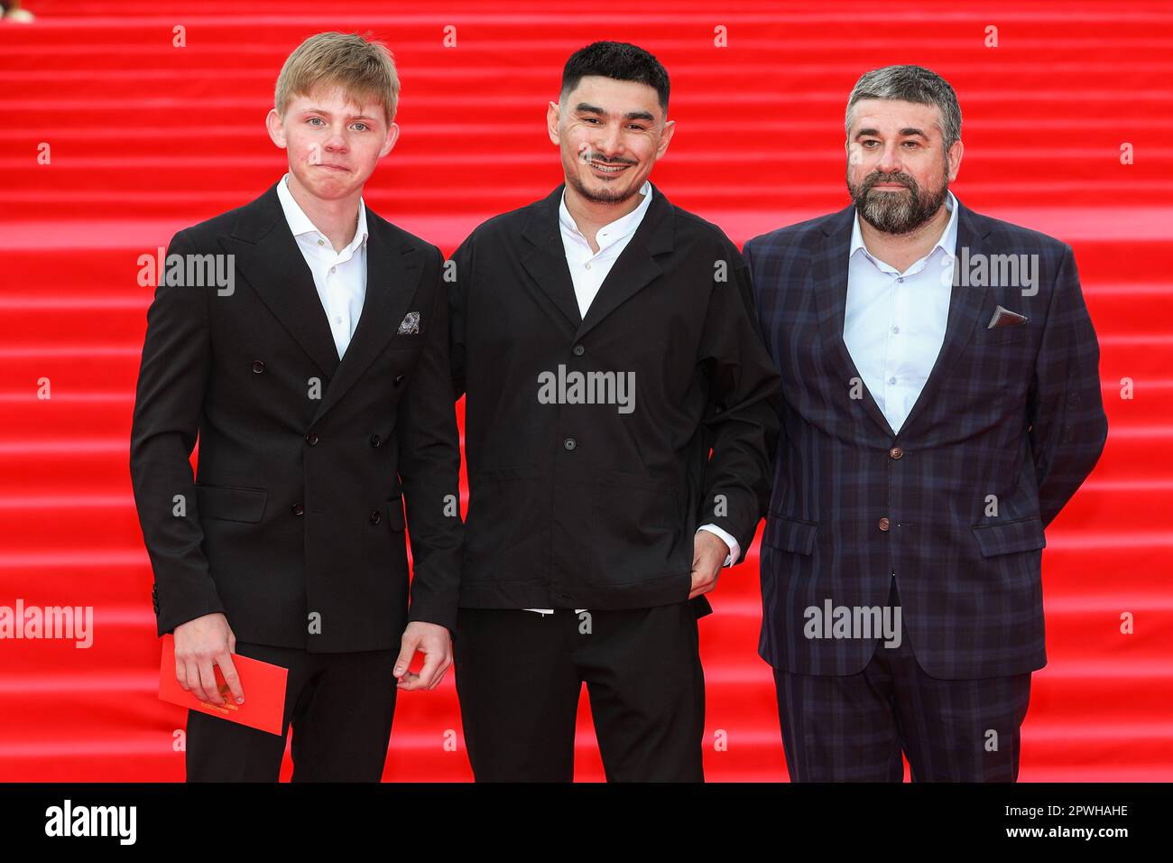 21.04.2023. Russia. Moscow. Actor Alexander Novikov, director Ainur ...