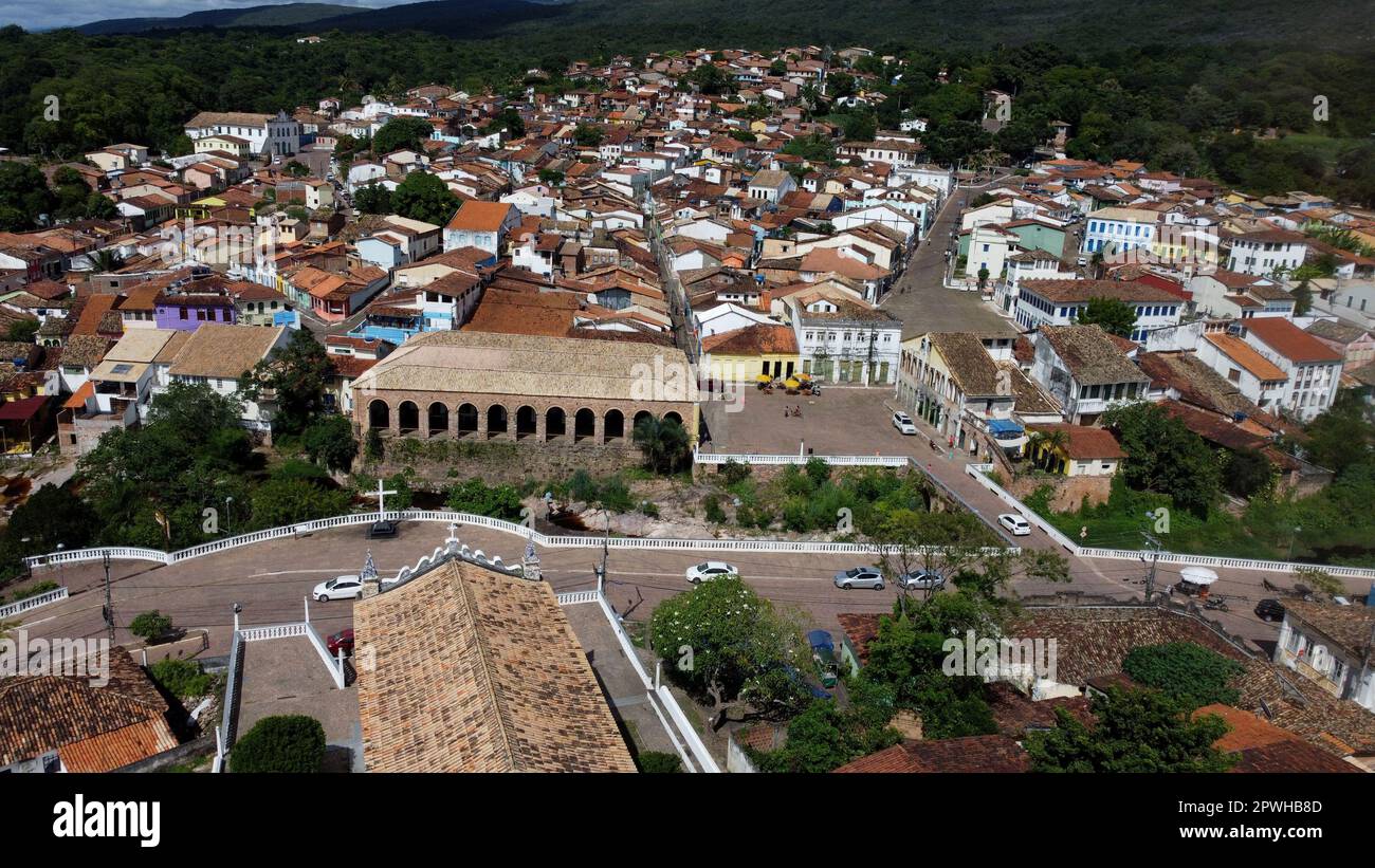 lencois, bahia, brazil - april 30, 2023: view of the town of Lencois in ...