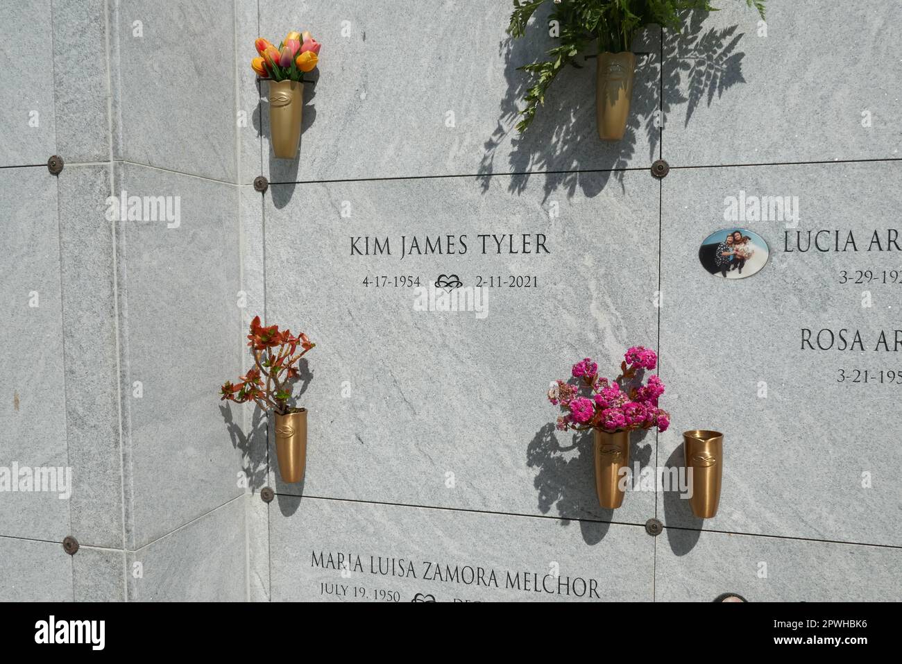 Los Angeles, California, USA 29th April 2023 Actor Kim James Tyler Grave at Hollywood Forever ...