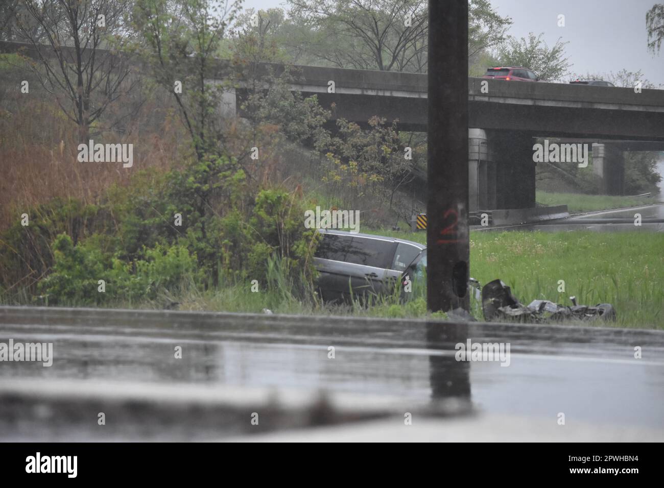 Honda Odyssey damaged in the fatal vehicle crash incident seen in the ...