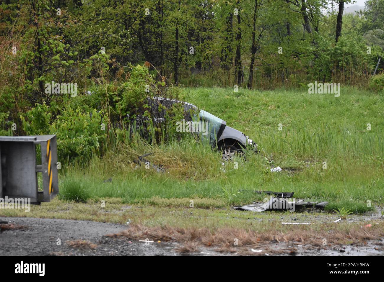 Honda Odyssey damaged in the fatal vehicle crash incident seen in the ...