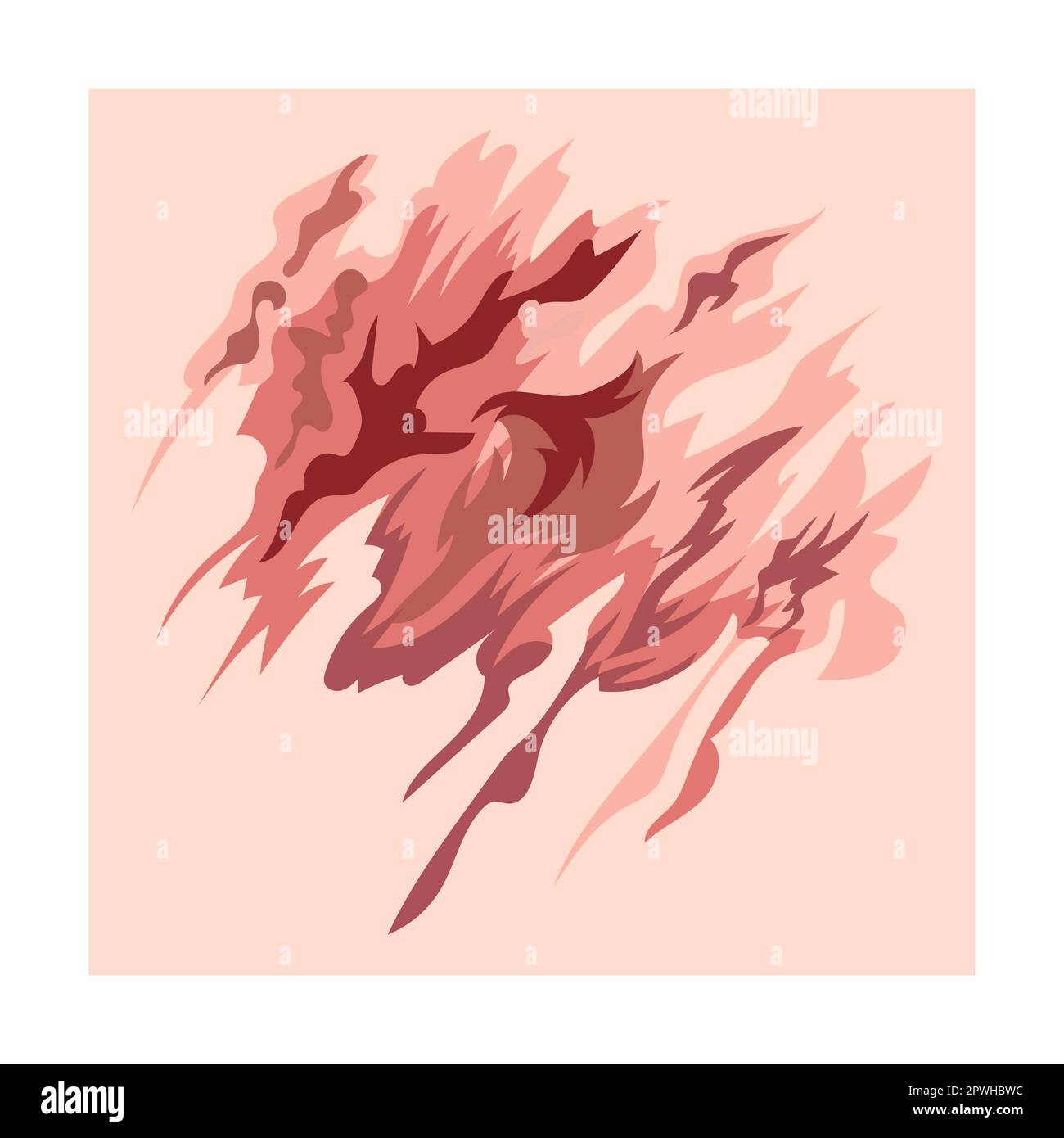 Skin stitches cartoon illustration. Bloody wound, injures, scratches, bruises, surgical sutures ...