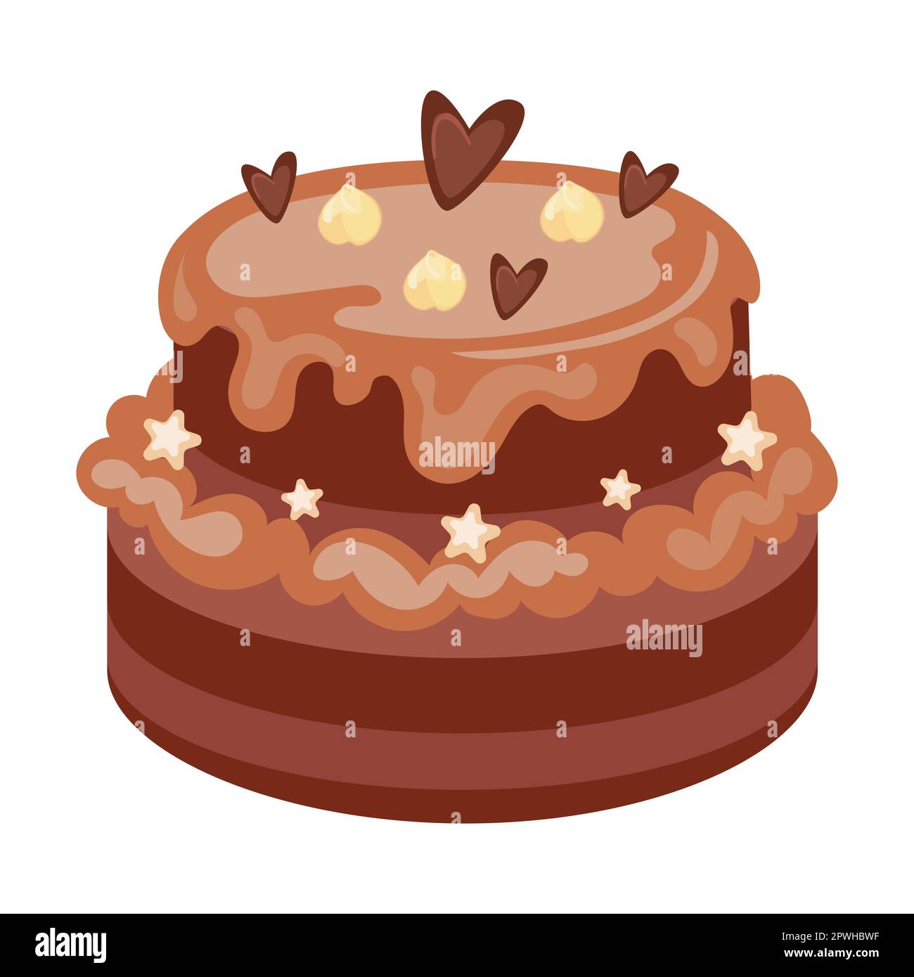 Chocolate Cake Cartoon