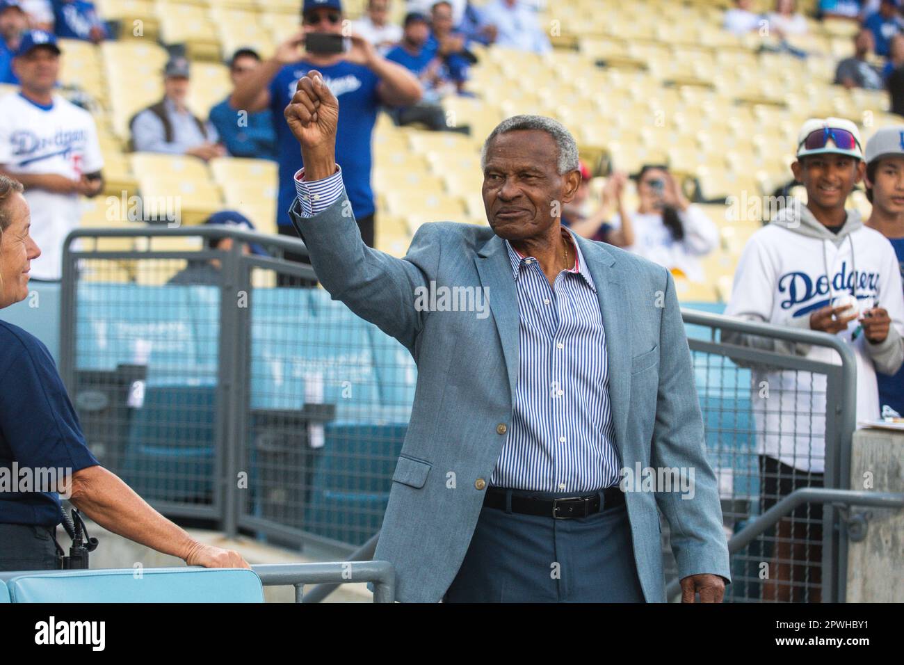 Los Angeles Dodgers legendary outfielder and pinch-hitter Manny Mota ...