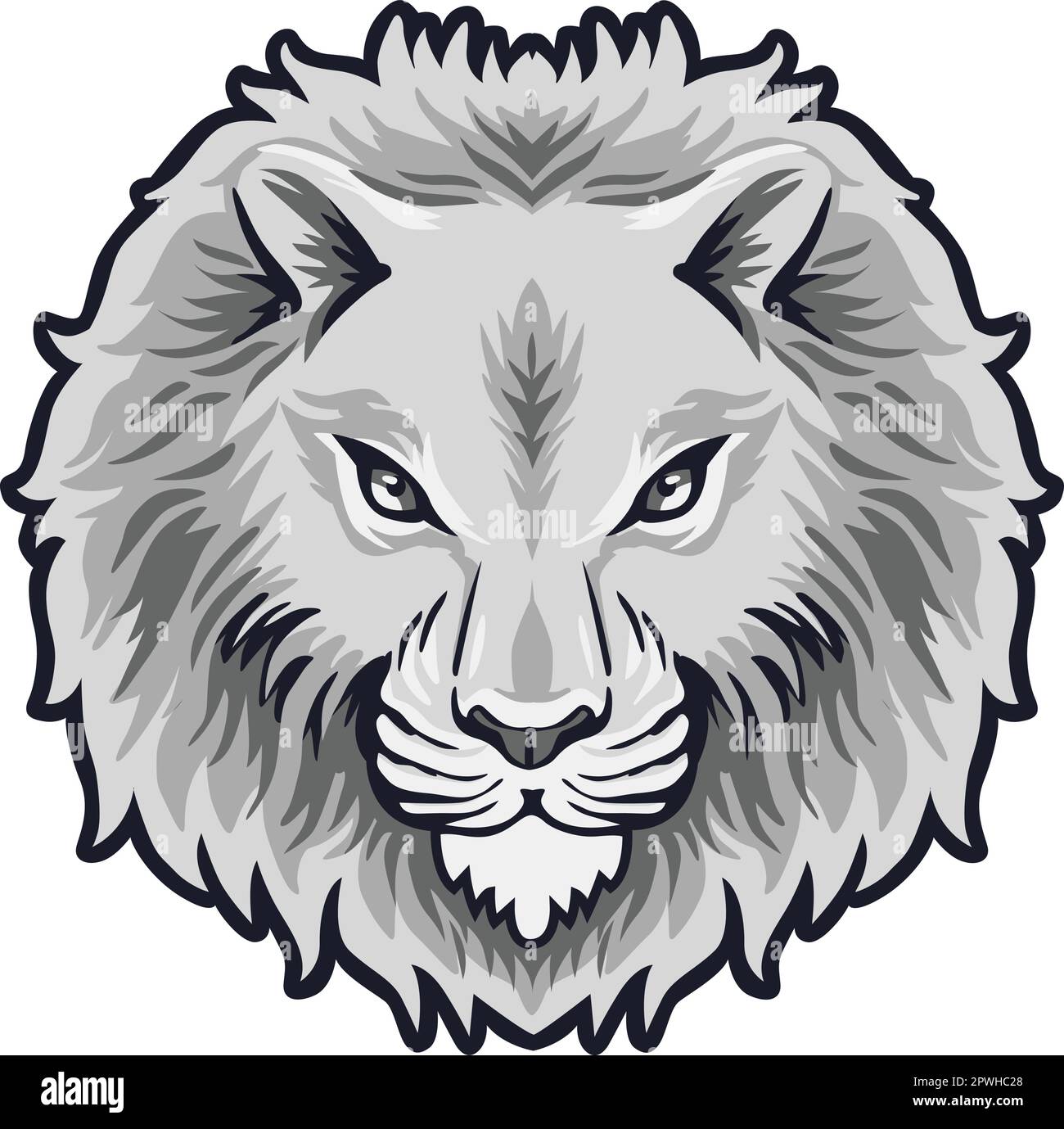 Tiger vector bw hi-res stock photography and images - Alamy