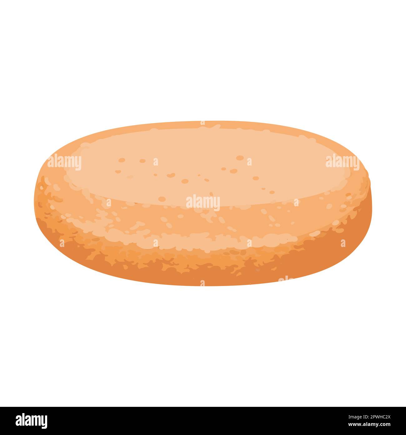 Chicken cutlet semi finished product. Meat product cartoon vector ...