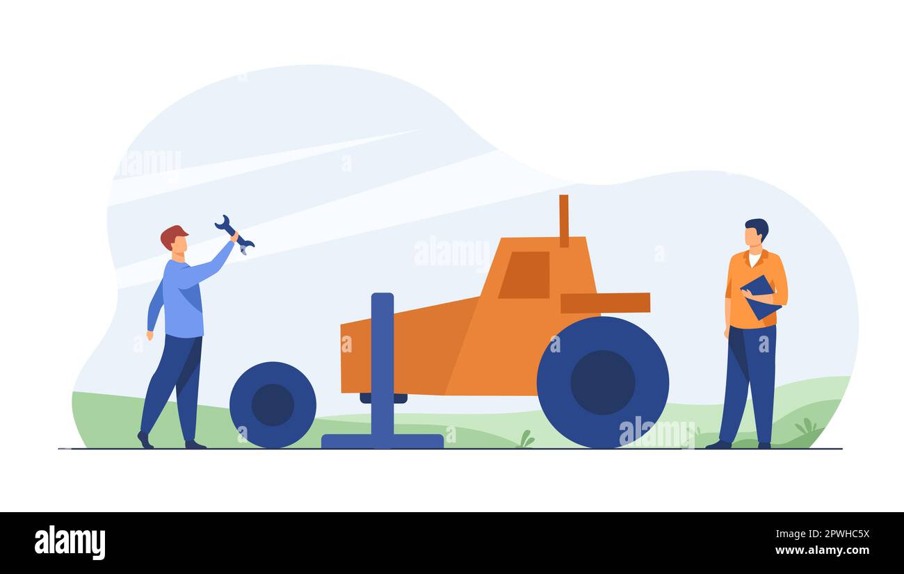 Mechanic tractor Stock Vector Images - Alamy
