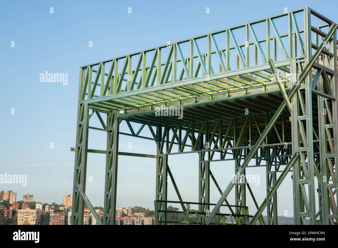 Sydney Australia - January 26 2011; Patterns and structure of steel ...
