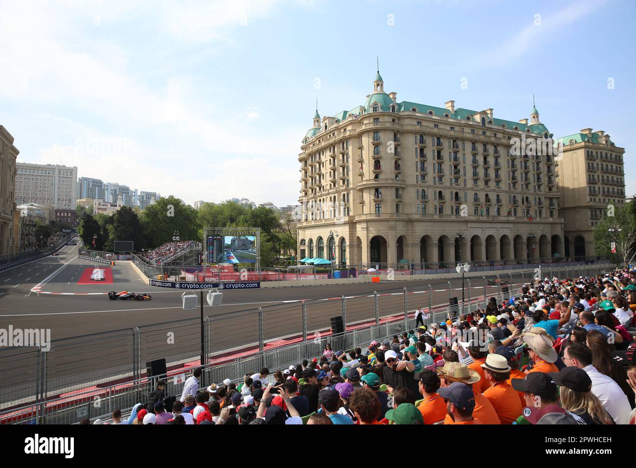 Baku. 30th Apr, 2023. This photo taken on April 30, 2023 shows the Formula One Azerbaijan Grand ...