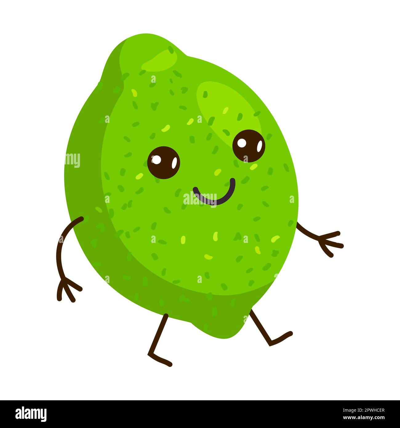 Cartoon Lime With Face