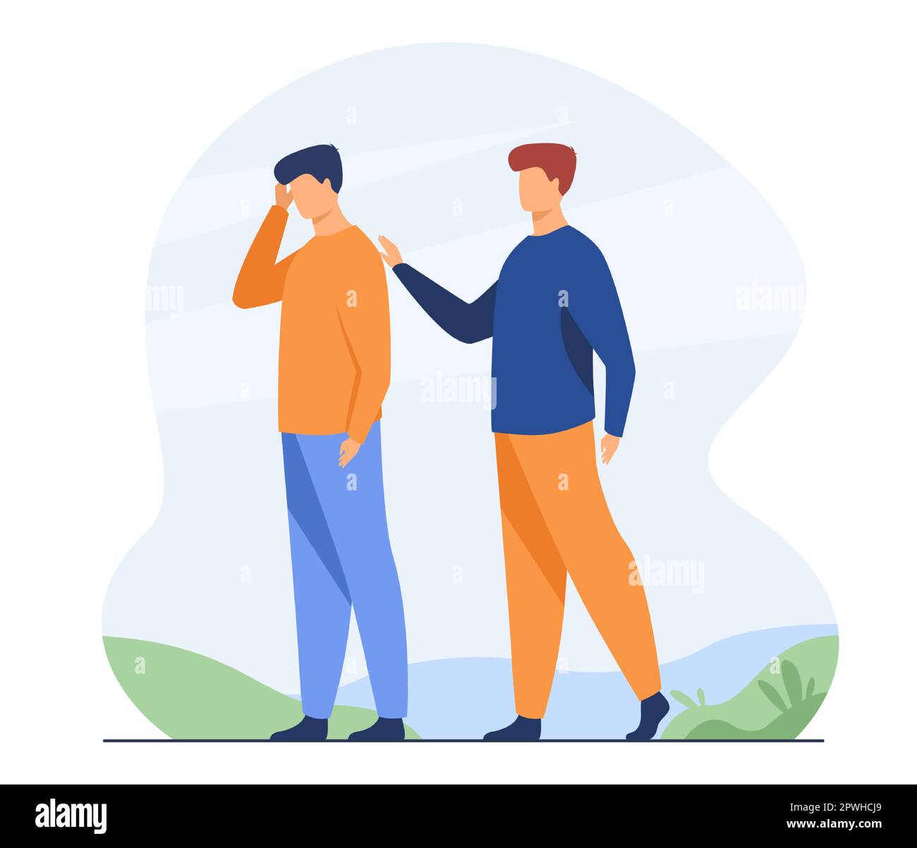 Man relationship worried Stock Vector Images - Alamy