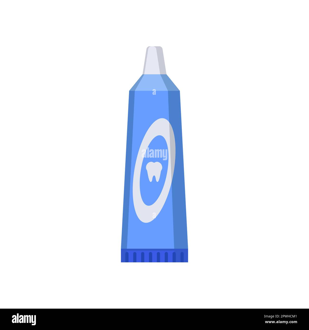 Blue toothpaste tube vector illustration Stock Vector Image & Art - Alamy