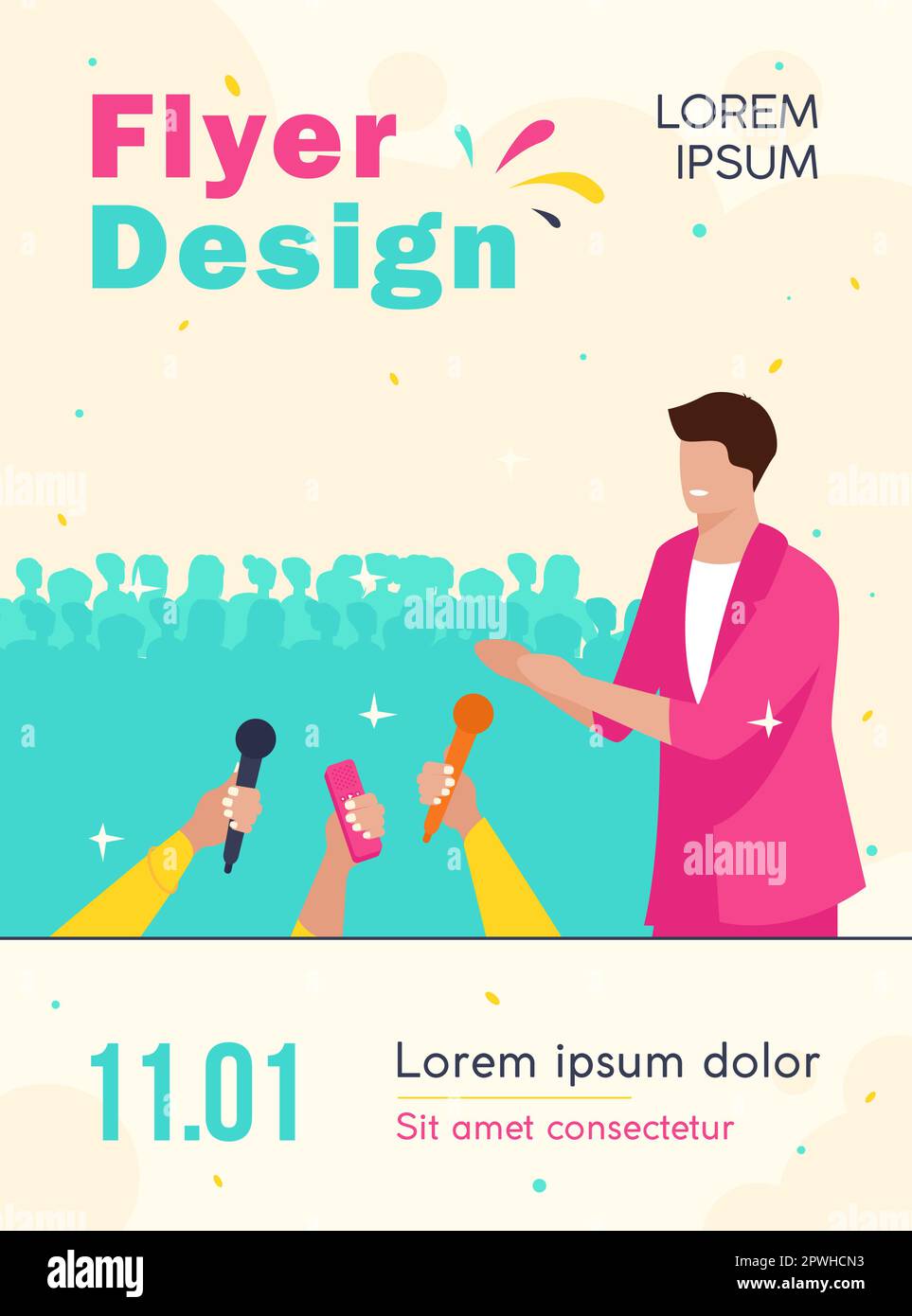 Male celebrity speaking on stage Stock Vector Image & Art - Alamy