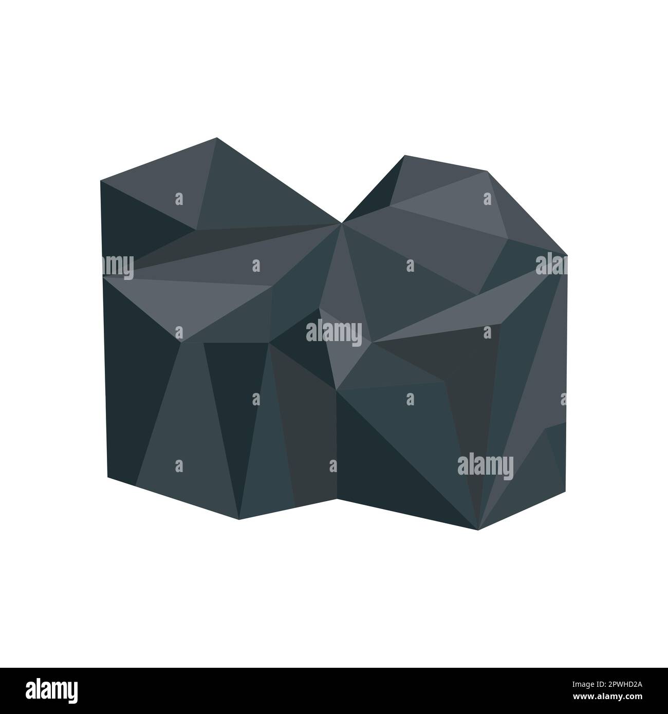 Big lump of black coal vector illustration Stock Vector Image & Art - Alamy