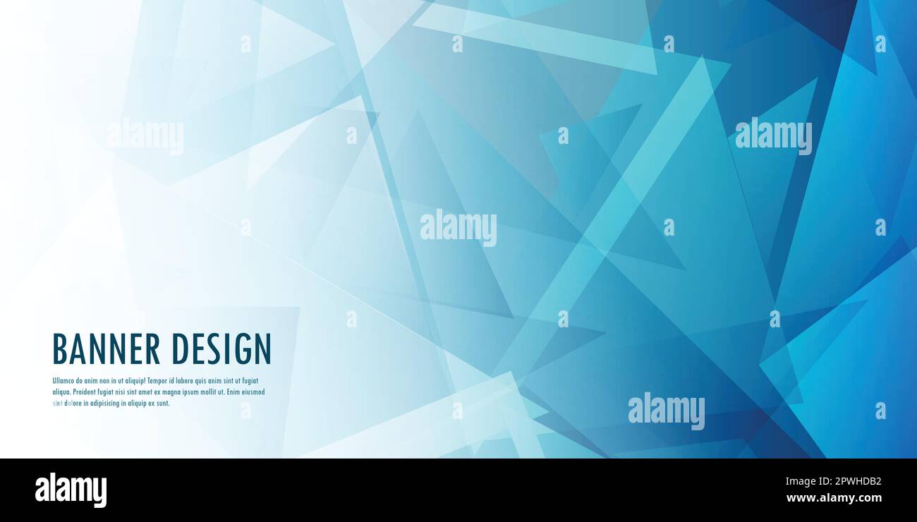 Banner with an abstract low poly design Stock Vector Image & Art - Alamy