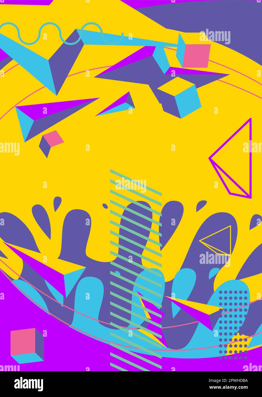 Geometrical graphic shapes template. Vintage abstract geometric ...