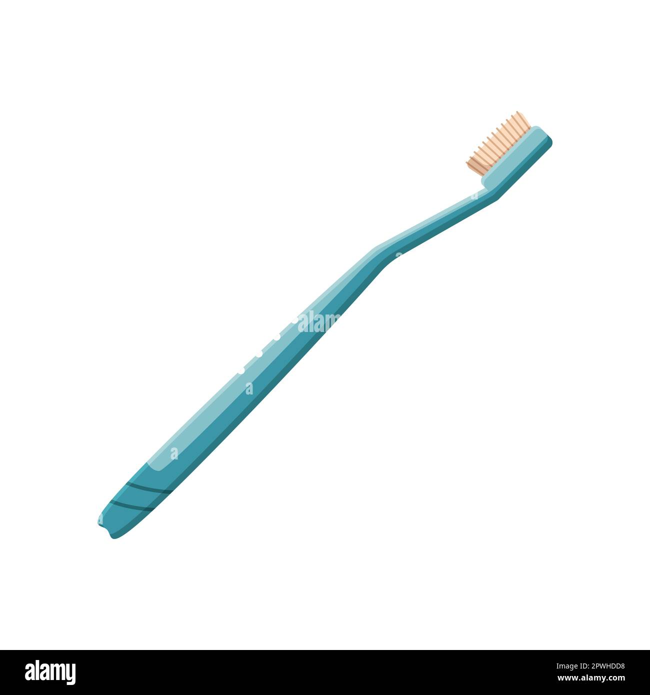 Blue plastic toothbrush vector illustration Stock Vector Image & Art ...