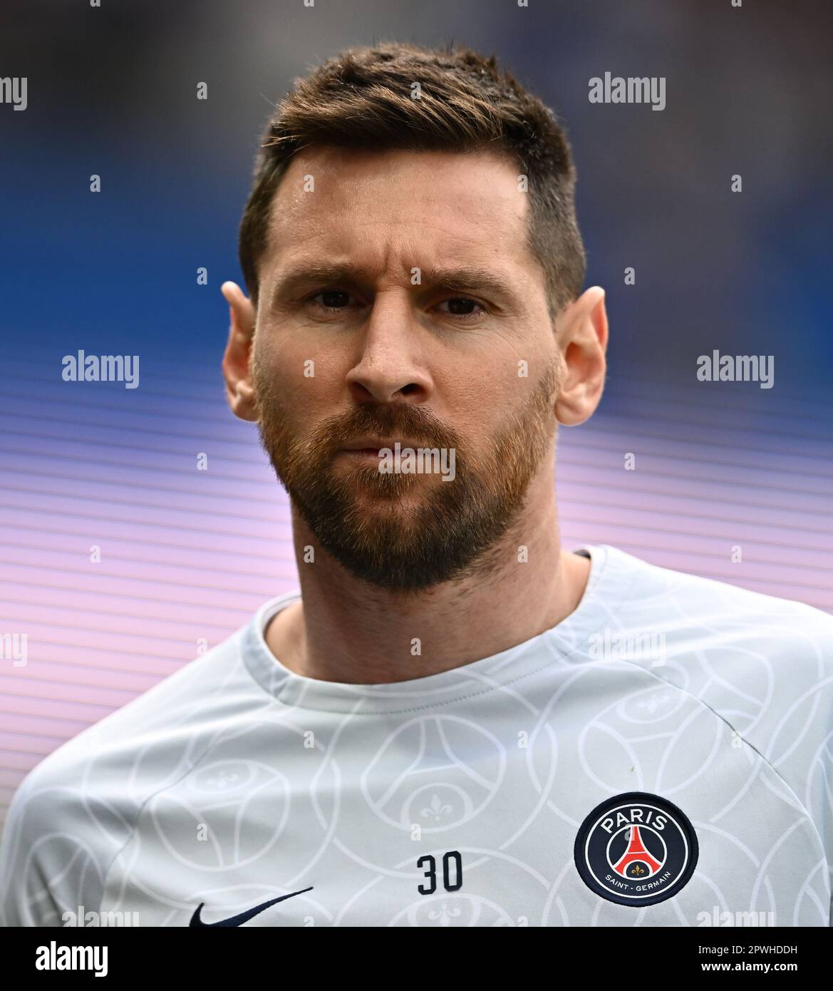 Paris, France. 30th Apr, 2023. PARIS, FRANCE - APRIL 30: Lionel Messi ...