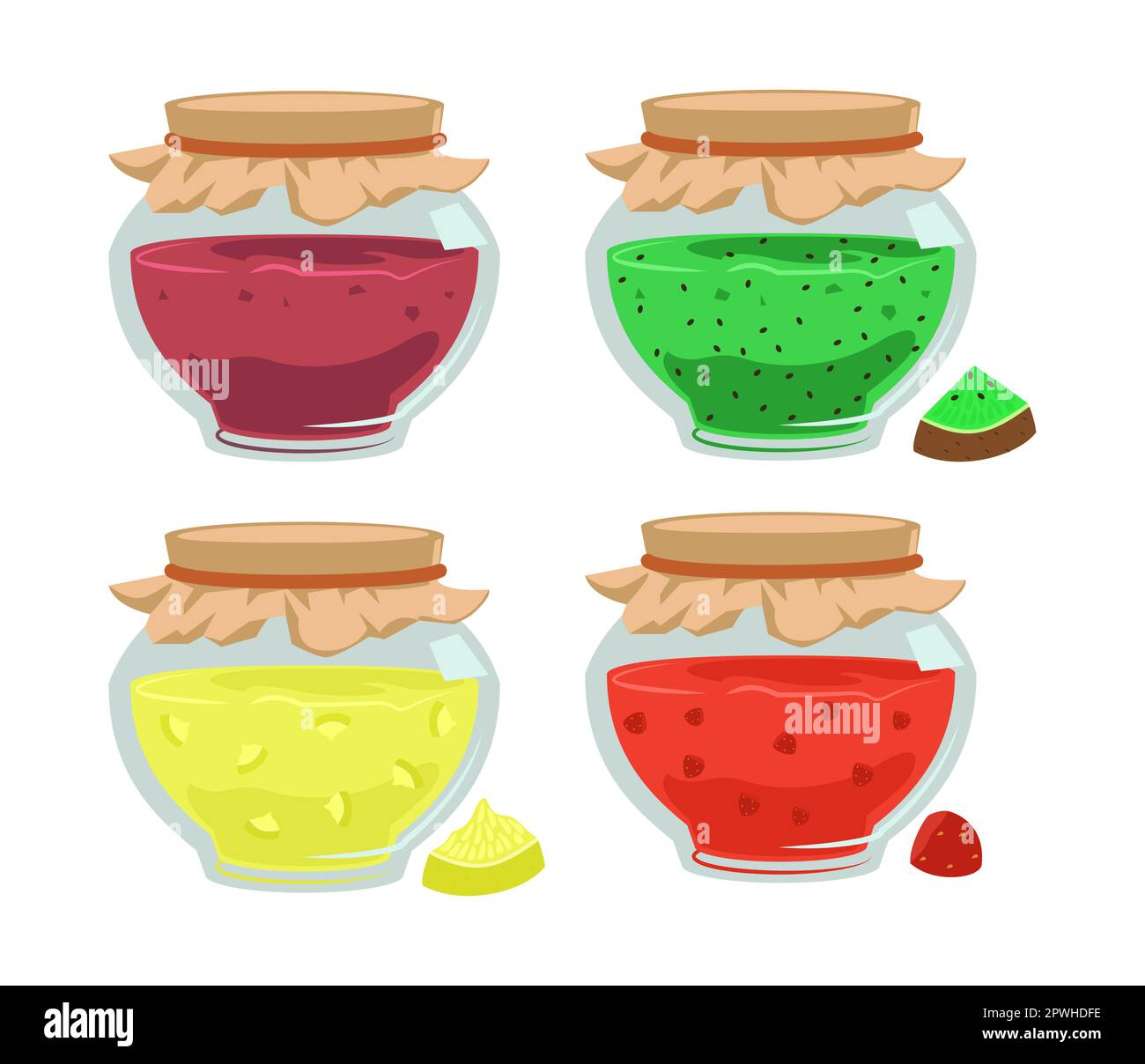 Jam jars shop Cut Out Stock Images & Pictures - Alamy