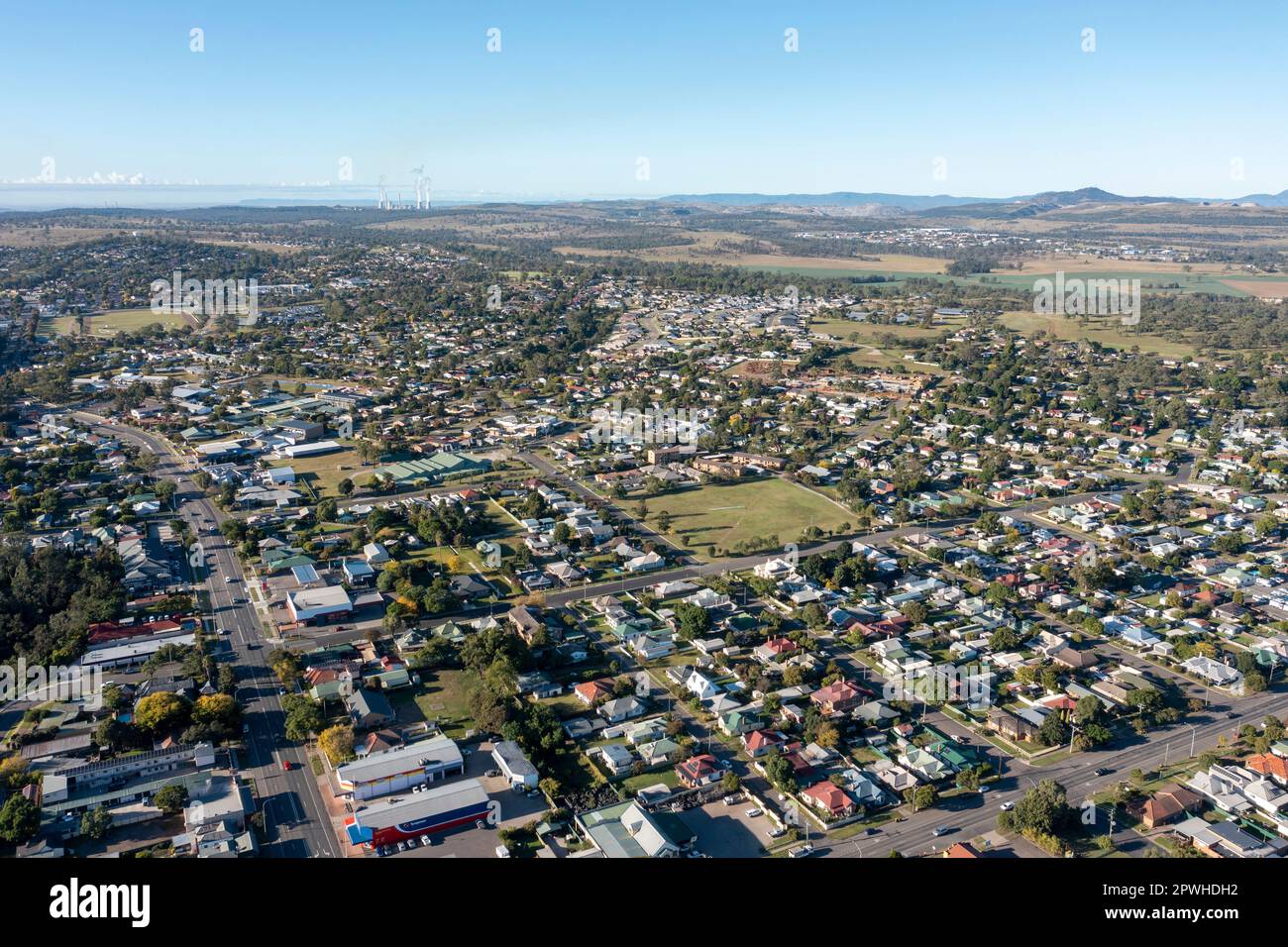 The New South Wales town of Muswellbrook Stock Photo - Alamy