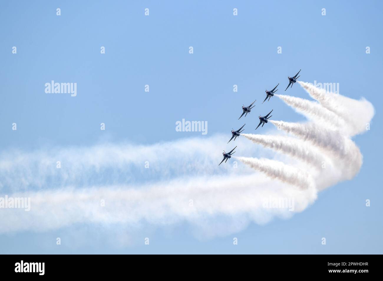 The Thunderbirds perform during a practice session for the 2023 Thunder ...