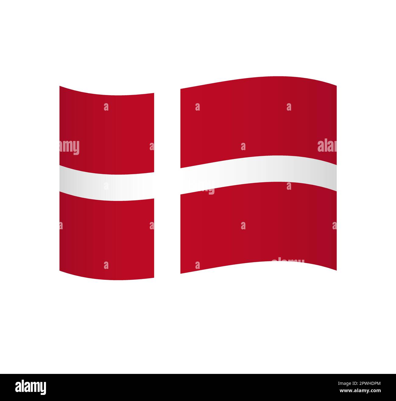 Flag of denmark flying Stock Vector Images - Alamy