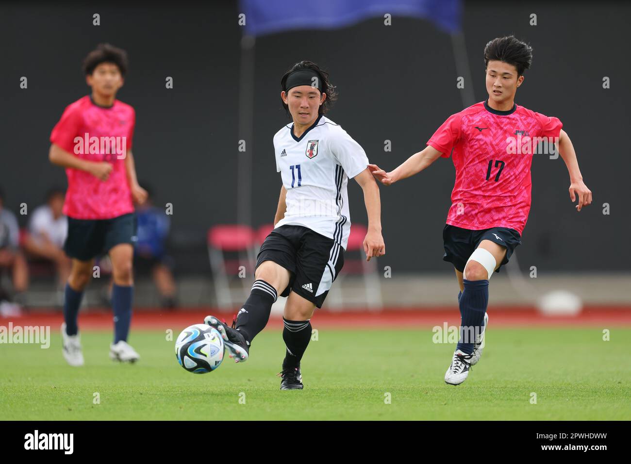 Chiba, Japan. 30th Apr, 2023. Daiki Miyagawa (JPN) Football/Soccer : Japan U-17 training match ...