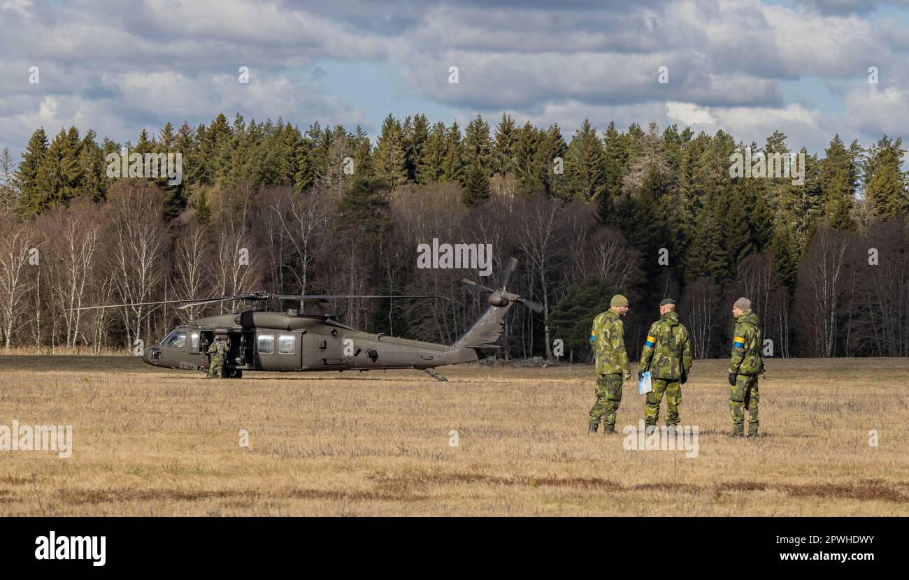 Sweden uh 60m black hawk hi-res stock photography and images - Alamy
