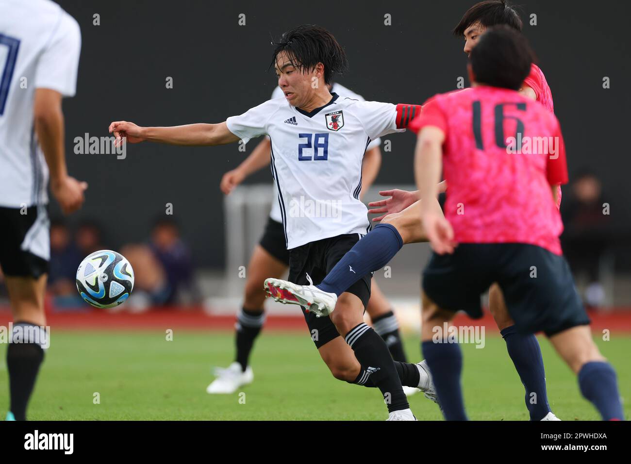 Chiba, Japan. 30th Apr, 2023. Shungo Sugiura (JPN) Football/Soccer : Japan U-17 training match ...