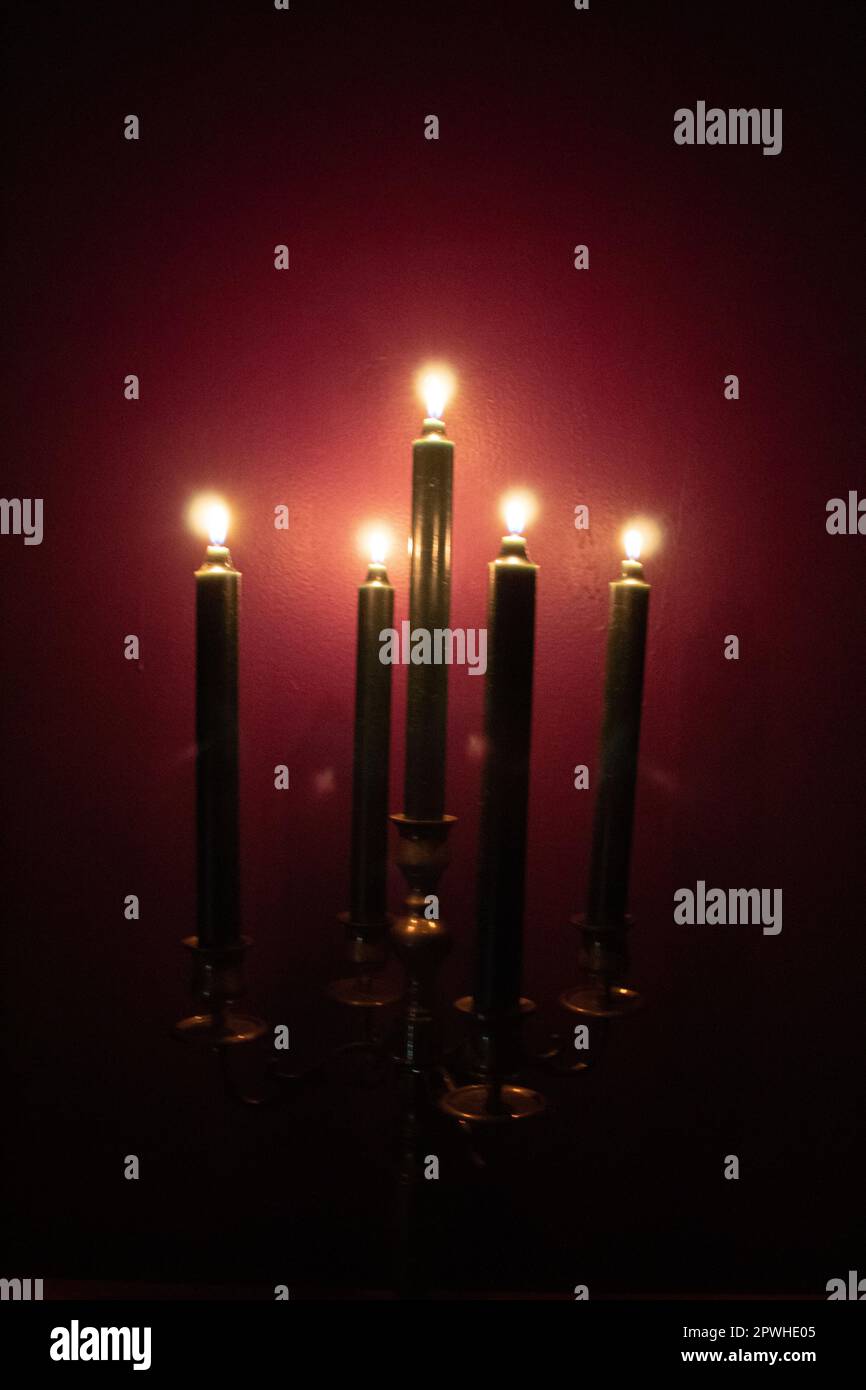 Candelabra candles hi-res stock photography and images - Alamy