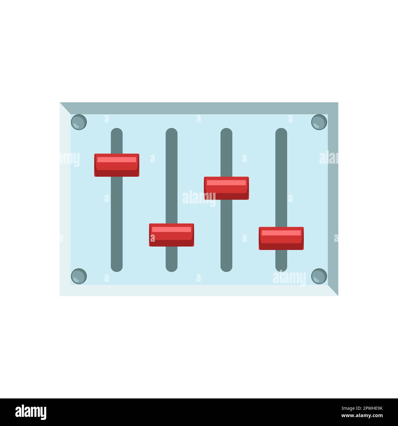 Control panel with sliders vector illustration Stock Vector Image & Art ...