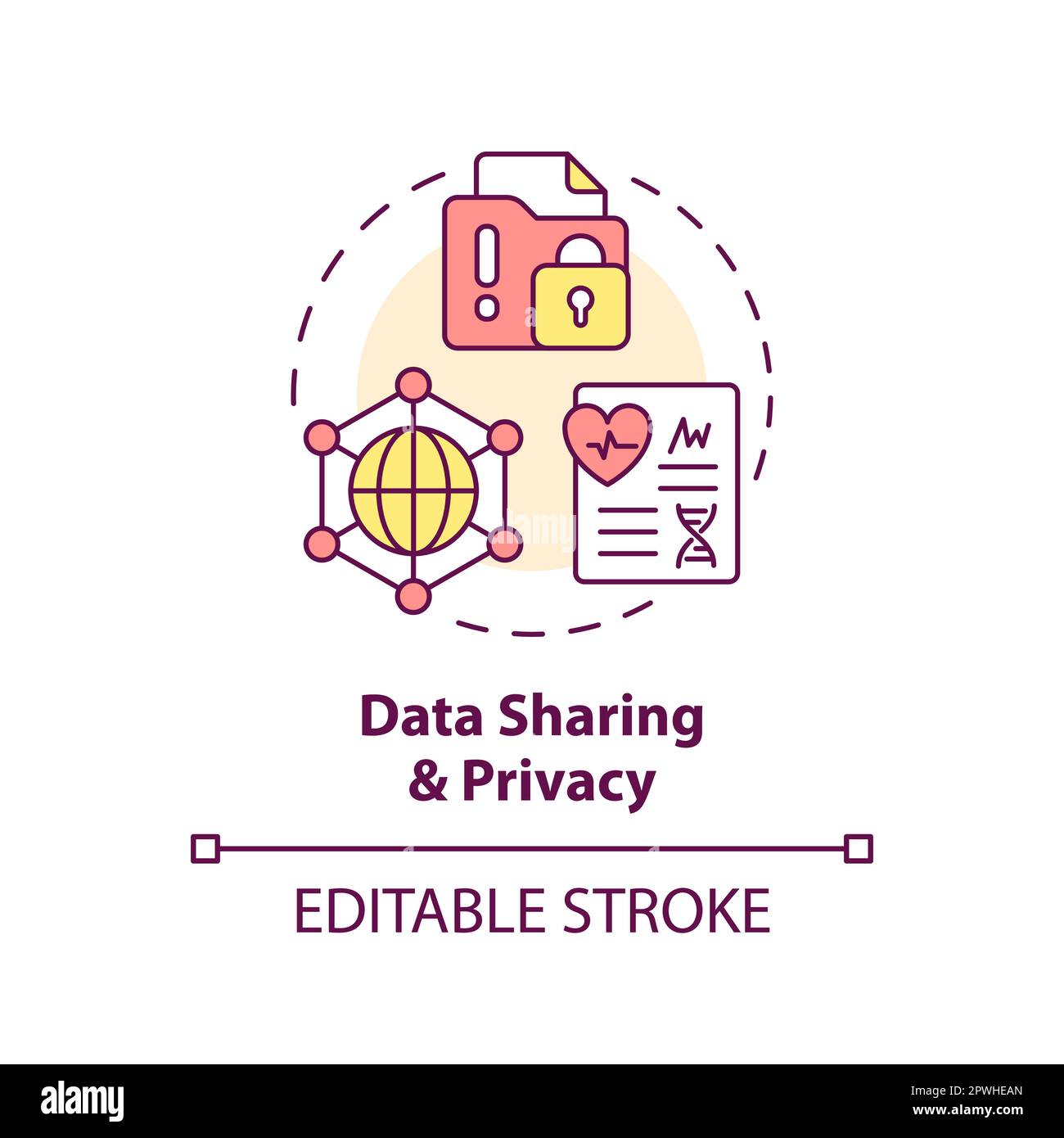 Sharing patient data Stock Vector Images - Alamy