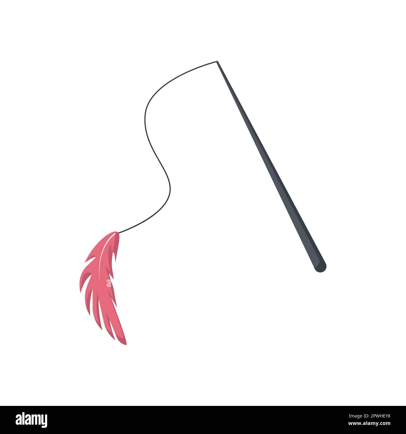 Cat feather toy vector illustration Stock Vector Image & Art - Alamy