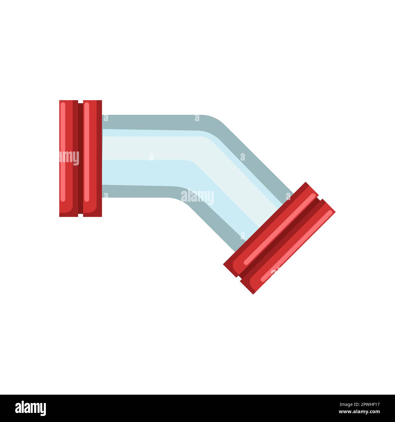 45 degrees elbow pipe vector illustration Stock Vector Image & Art - Alamy