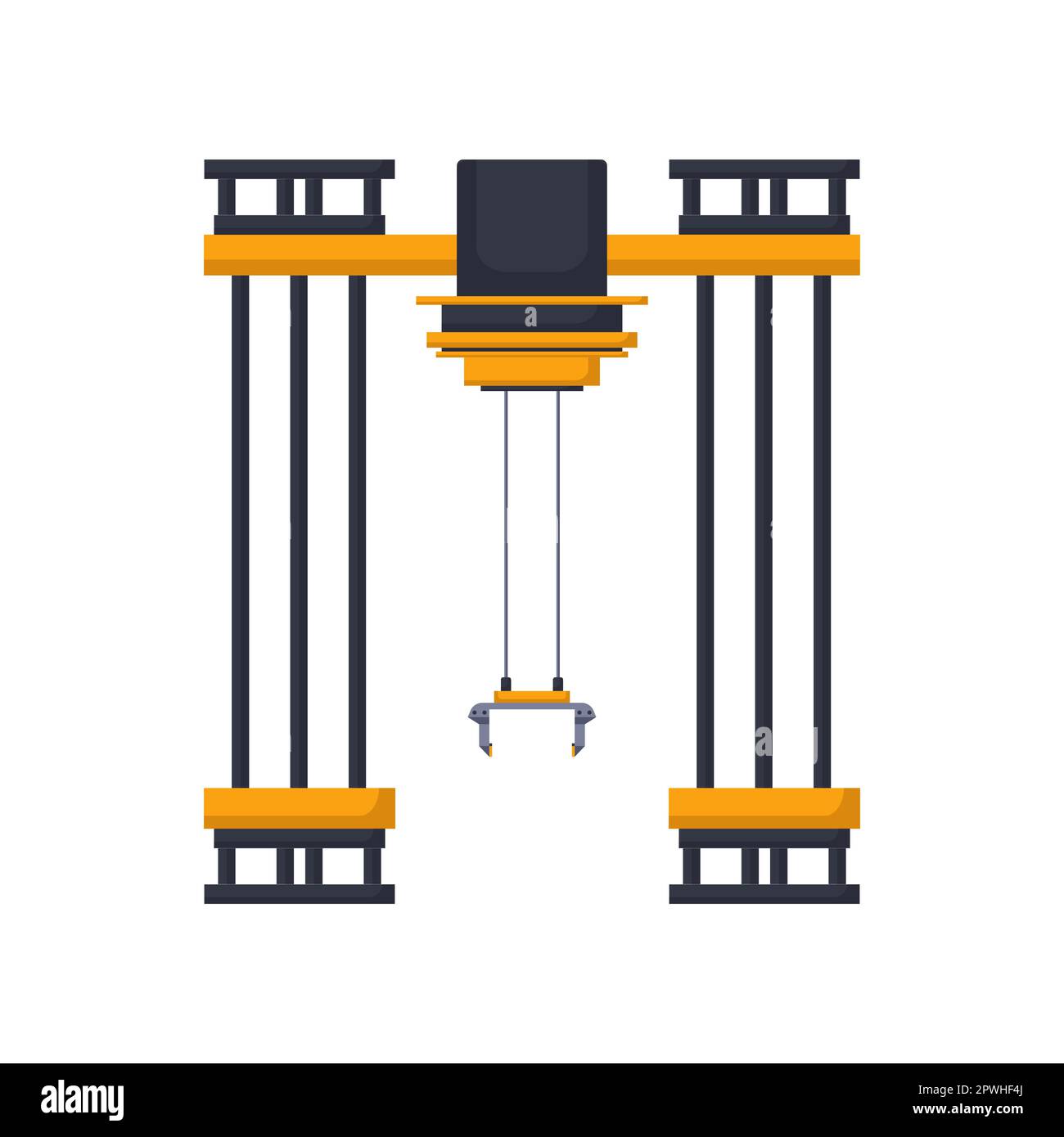 Conveyor automatic machine on white background Stock Vector Image & Art ...