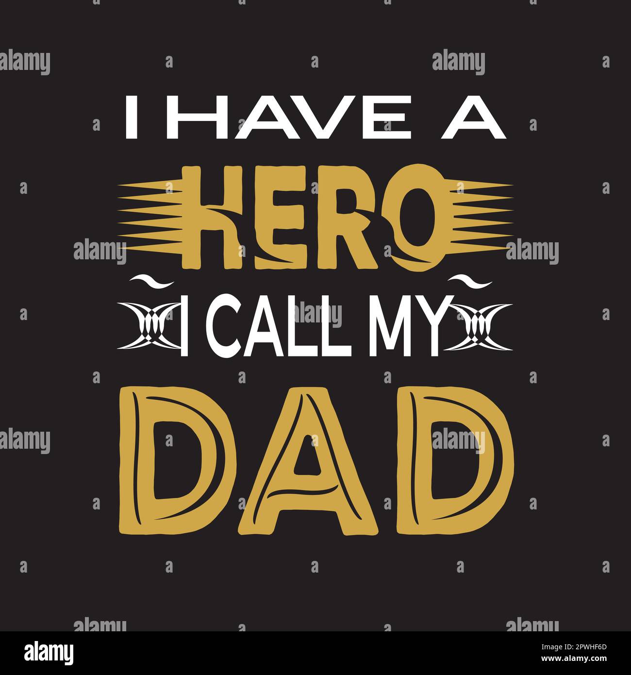 Dad hero lettering black Stock Vector Images - Alamy