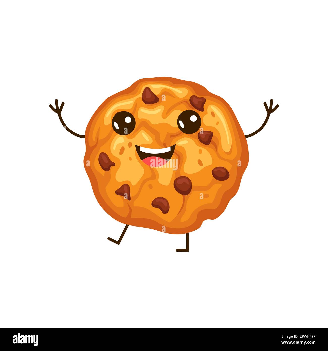 Cute cookie cartoon character vector illustration Stock Vector Image ...