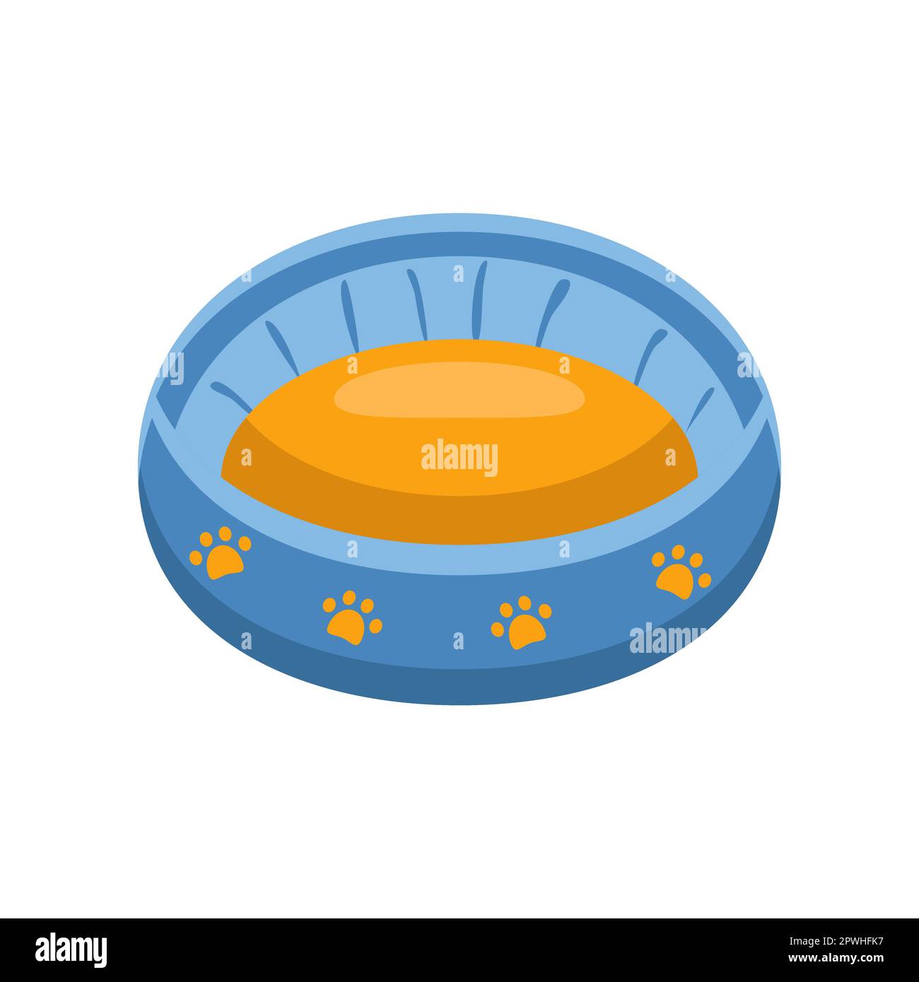 Cat blue bed Stock Vector Images - Alamy