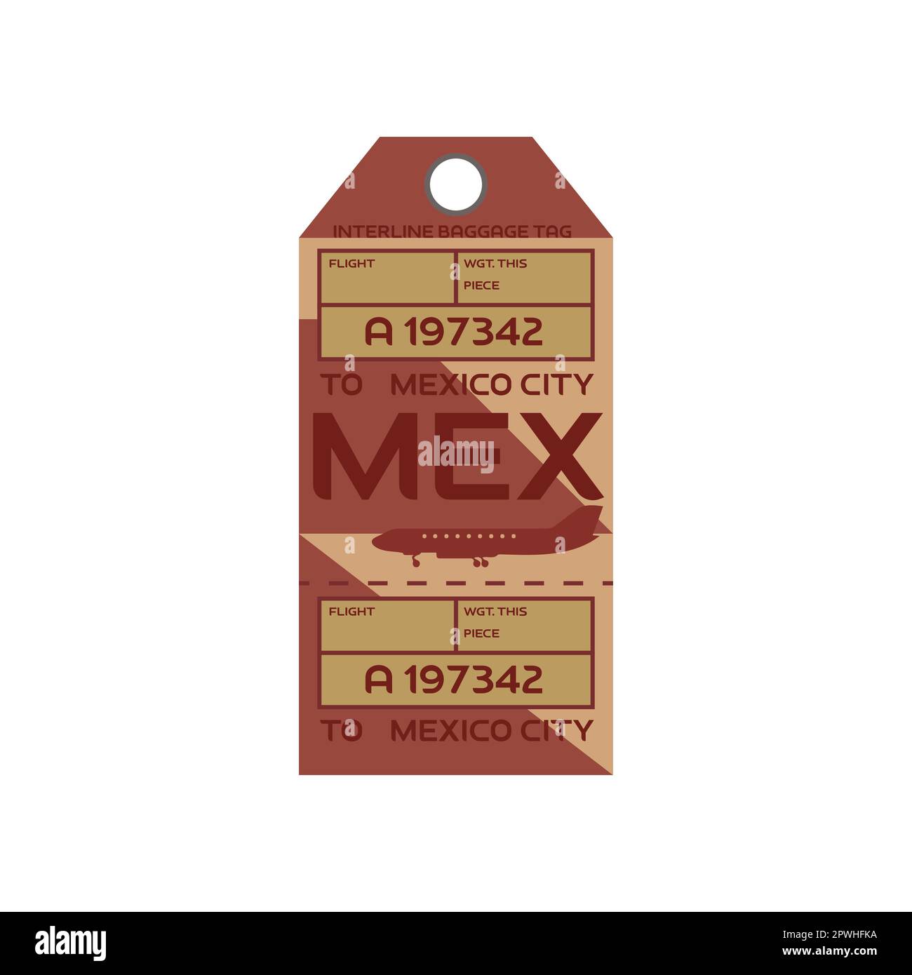 Mexico airport luggage Stock Vector Images - Alamy