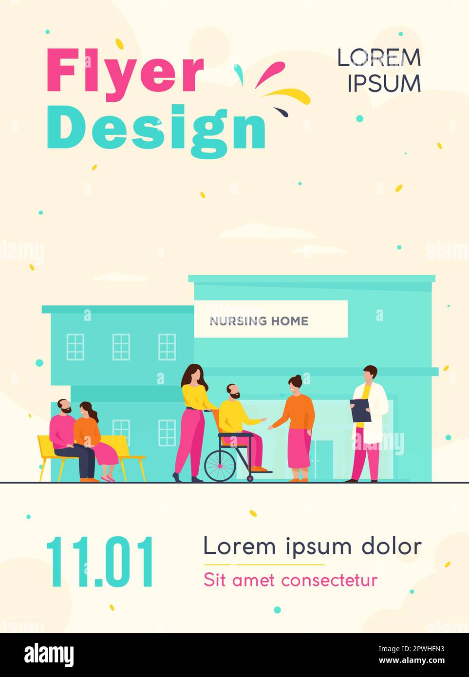 Nursing home residents Stock Vector Image & Art - Alamy