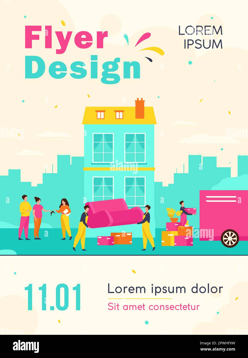 Moving out of home illustration Stock Vector Images - Alamy