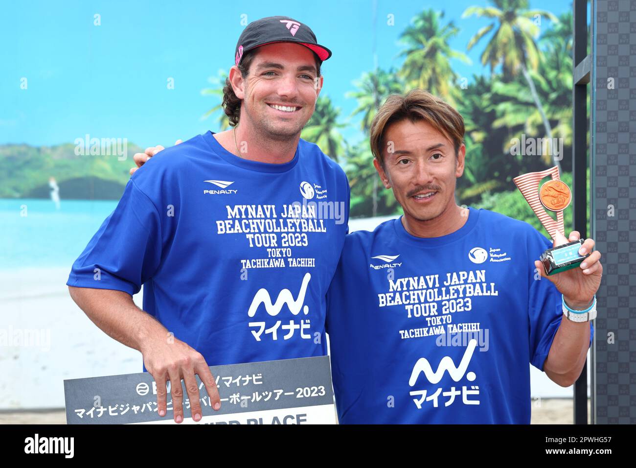 Tachihi Beach, Tokyo, Japan. 29th Apr, 2023. Koichi Nishimura & Troy ...