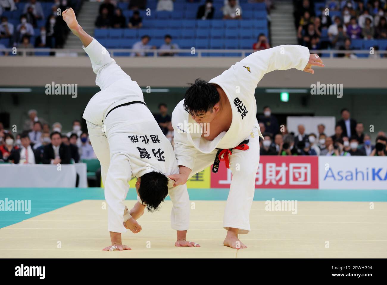 Nippon Budokan, Tokyo, Japan. 29th Apr, 2023. (L-R) Ryunosuke Haga ...