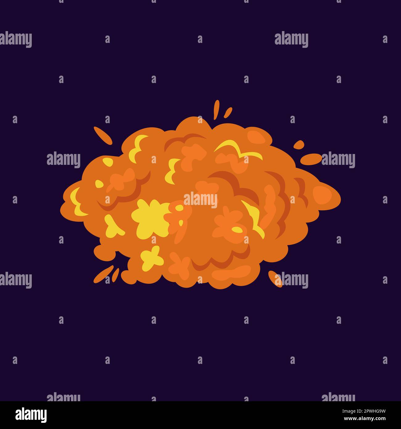 Fire cloud from explosion vector illustration Stock Vector Image & Art ...