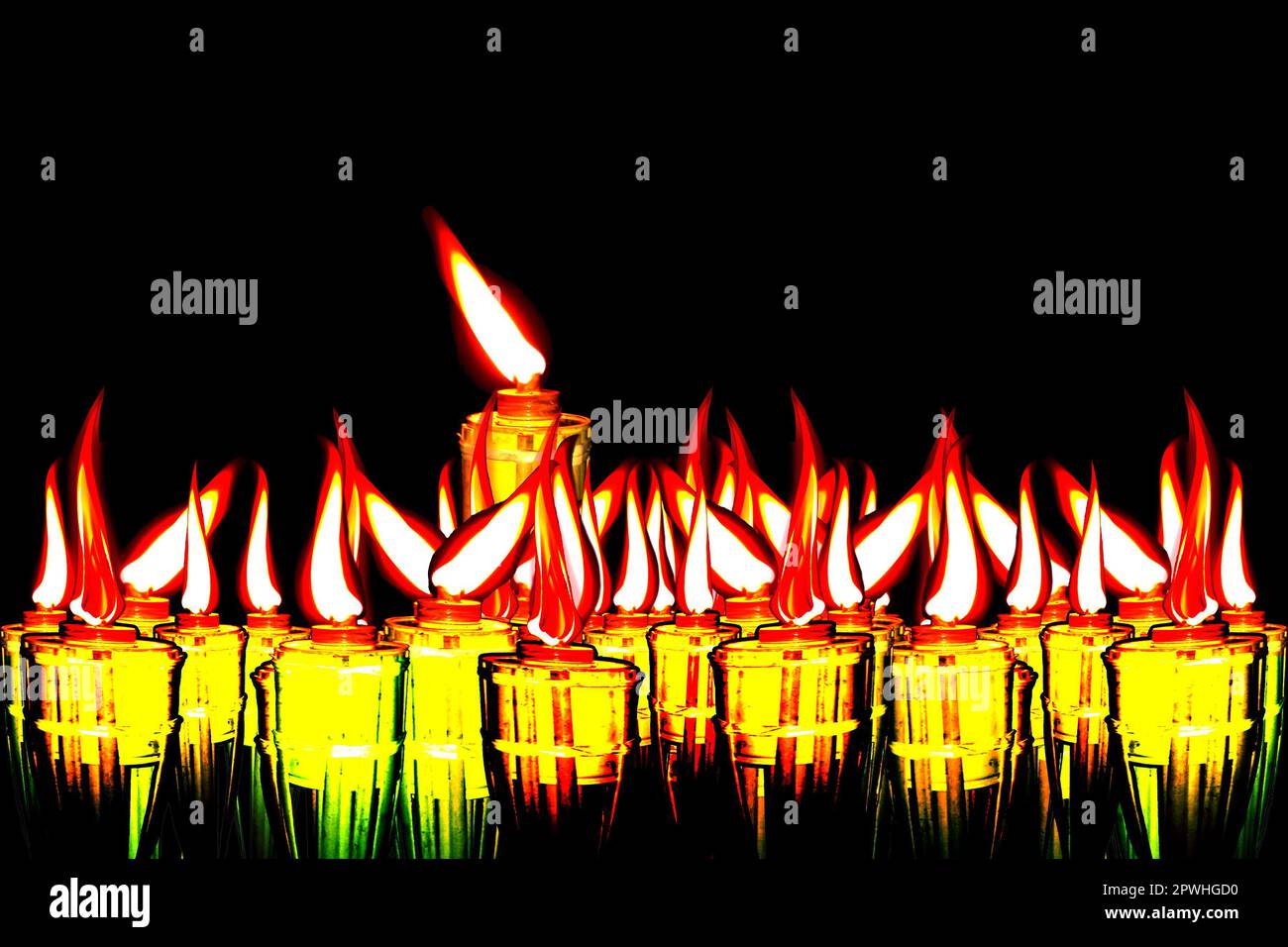 image Pelita lamp used in Malay culture to celebrate Muslim Eid Fitr or ...