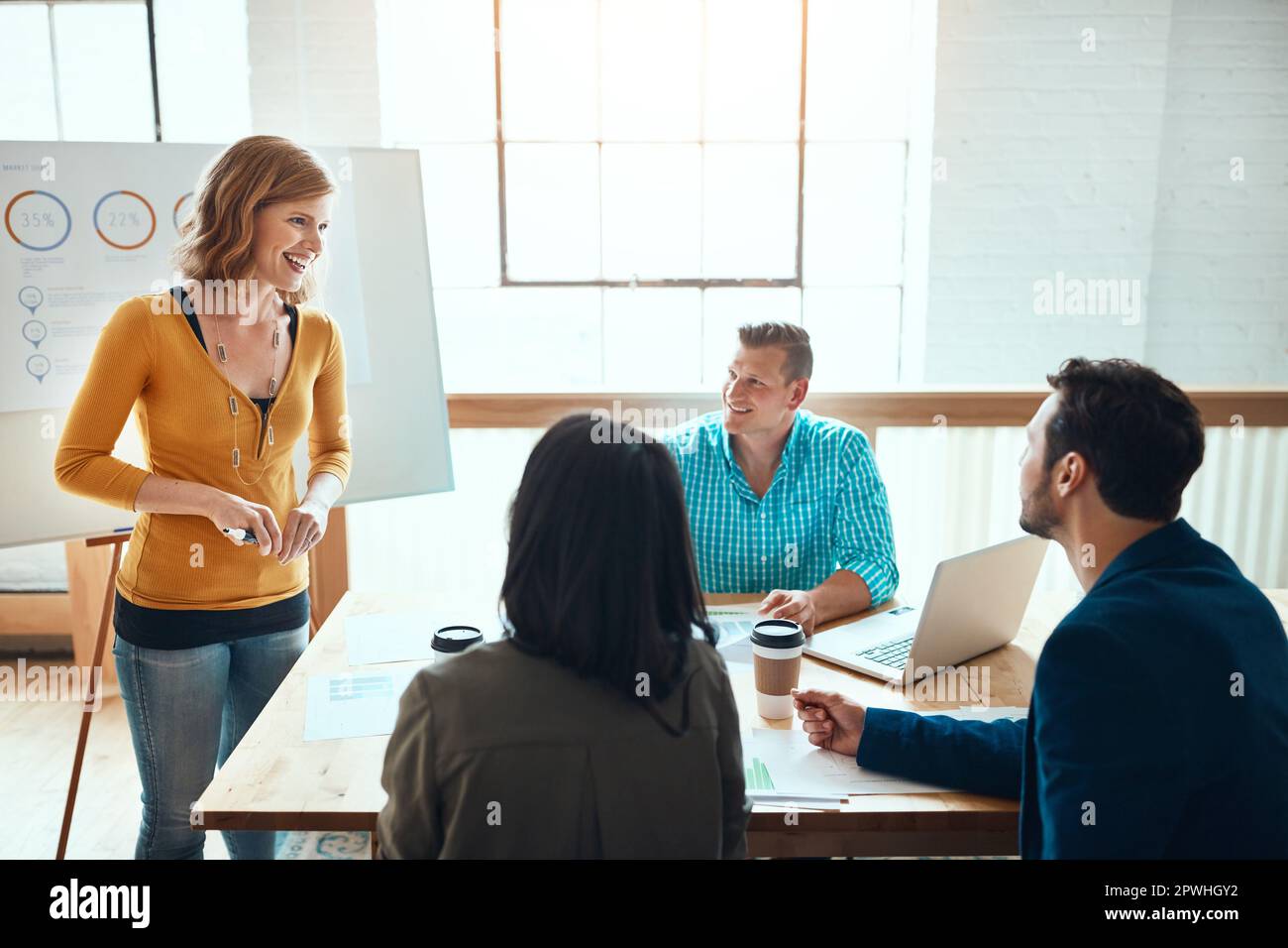 Fueling creativity with a go getter attitude. a group of young ...