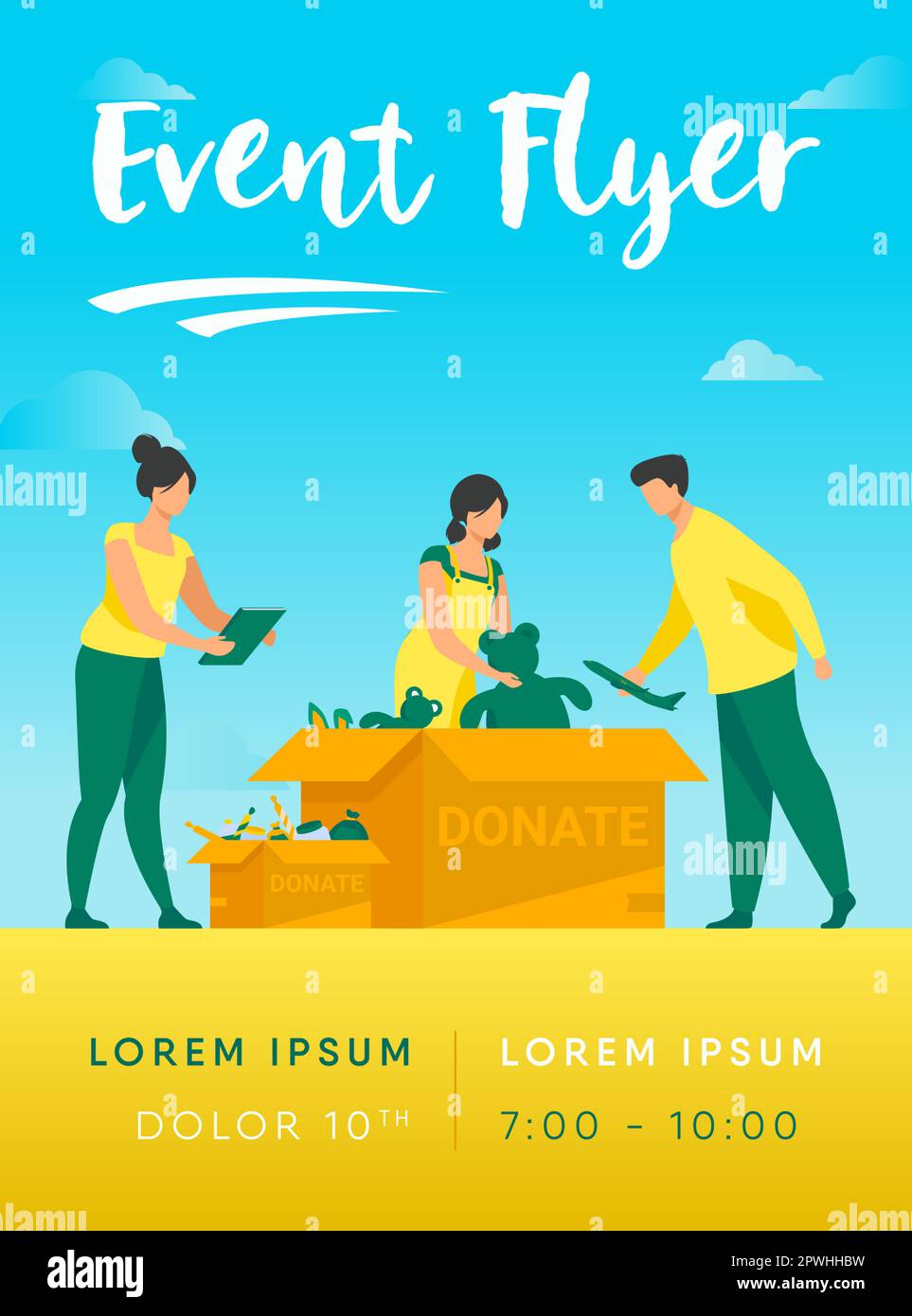 Donation boxes clothes Stock Vector Images - Alamy