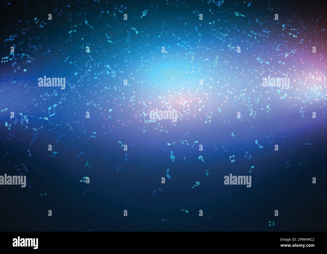 Abstract background with music notes design Stock Vector Image & Art ...